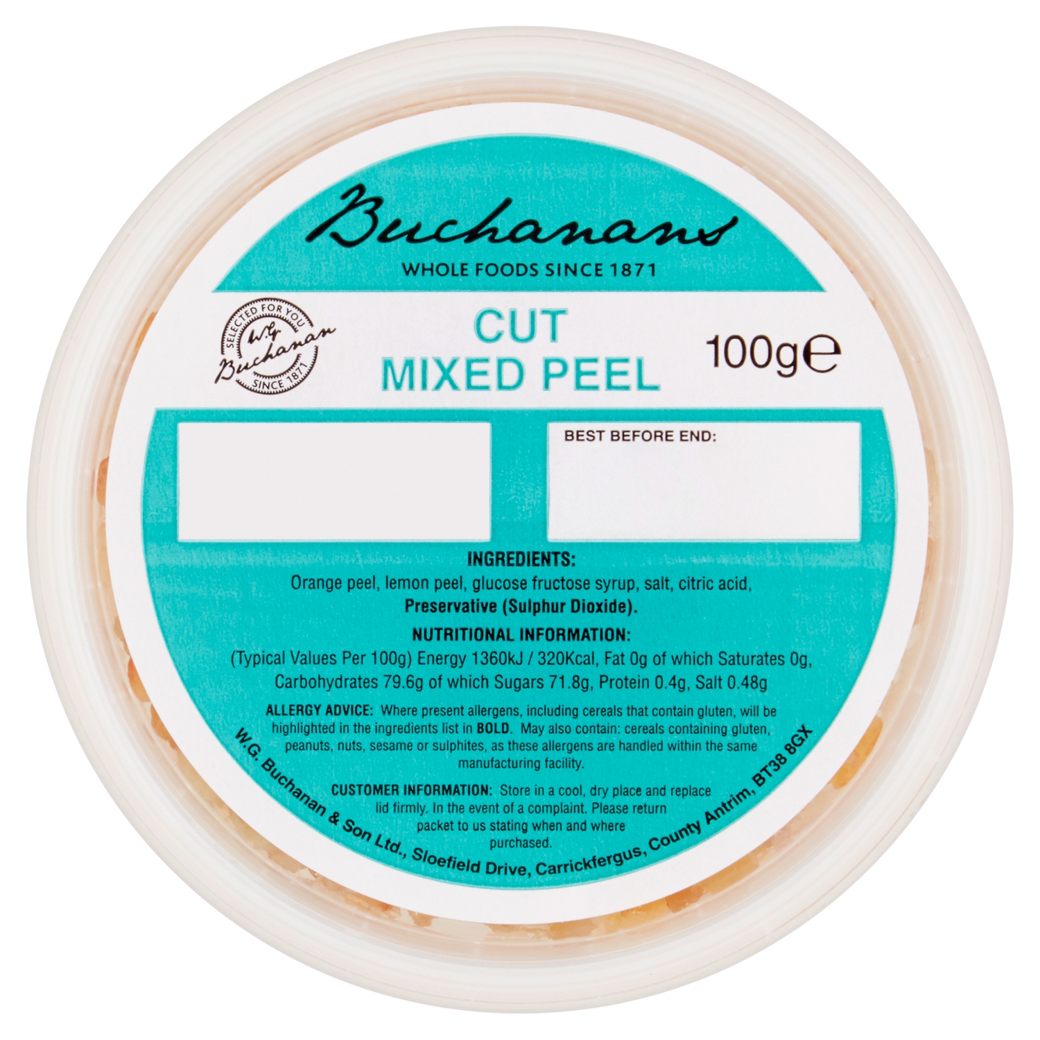 Cut Mix Peels - WG Buchanan